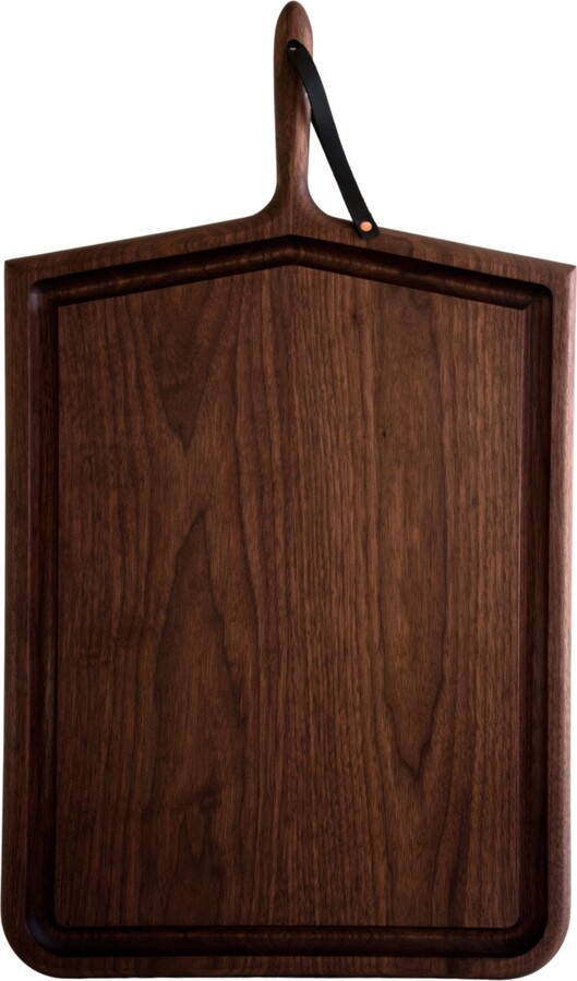 Khem Studios Mega Whale Bone Cutting Board Walnut with Juice Groove ...