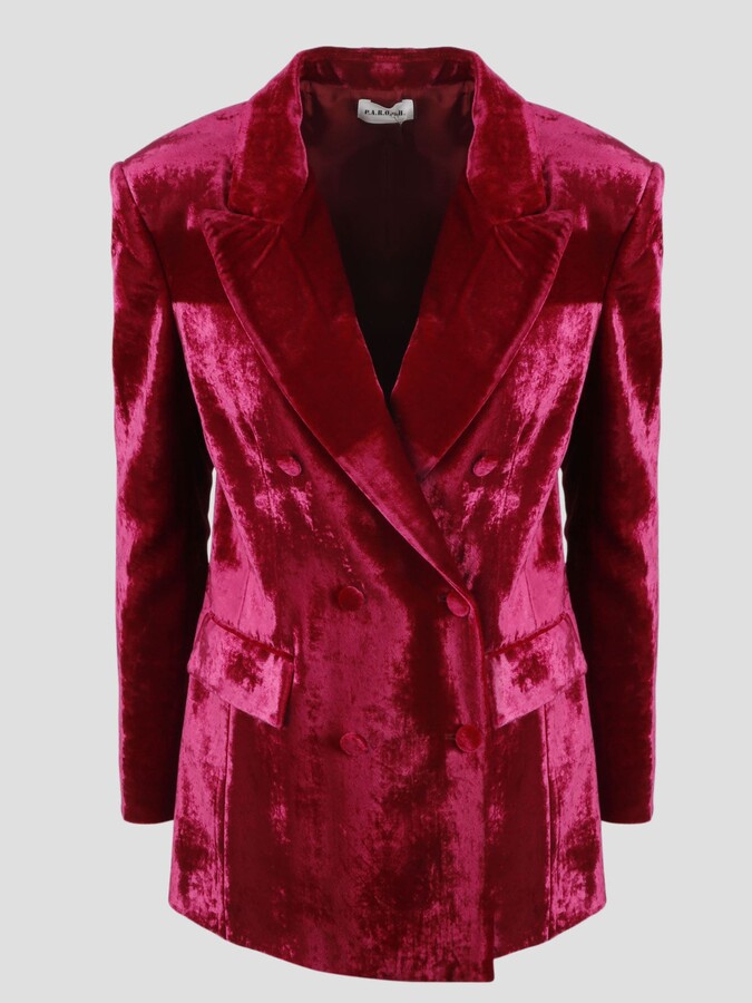 P.A.R.O.S.H. Relur Velvet Blazer - ShopStyle
