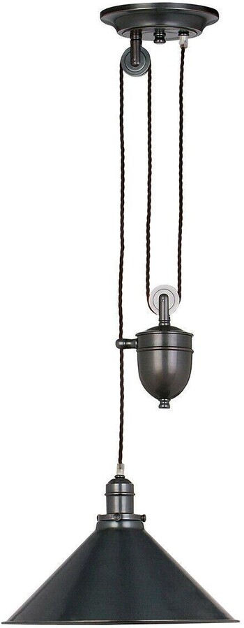 Loops 1 Bulb Ceiling Pendant Light Fitting Old Bronze LED E27 100W Bulb ...