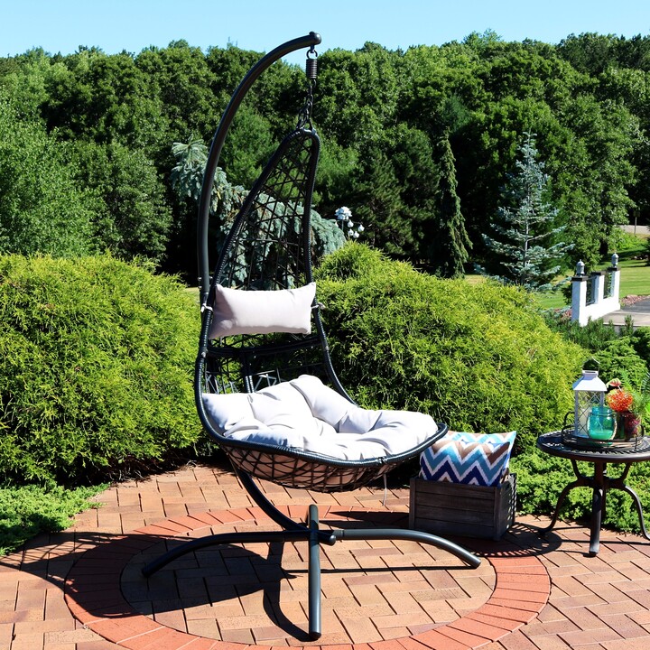 Sunnydaze Decor Sunnydaze Phoebe Hanging Lounge Chair with Seat ...