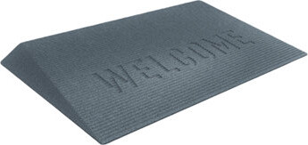 EZ-ACCESS TRANSITIONS 2.5" Rectangular Rubber Angled Welcome Entry Mat ...
