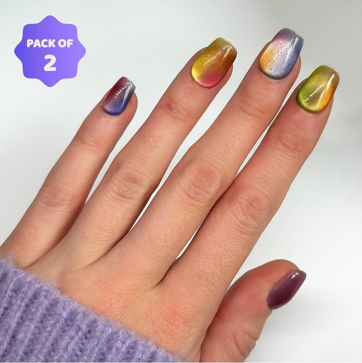 Chipped 2 Pack Slay Date Reusable Nfc-Tech Press-On Nails (Large ...