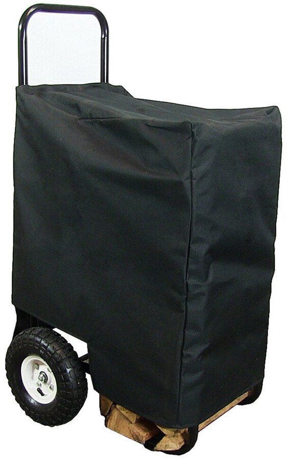 Sunnydaze Firewood Log Cart Carrier Rack Holder With Heavy-Duty ...