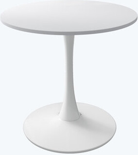 Wrought Studio Modern Round Dining Table with Round MDF Table Top,Metal ...
