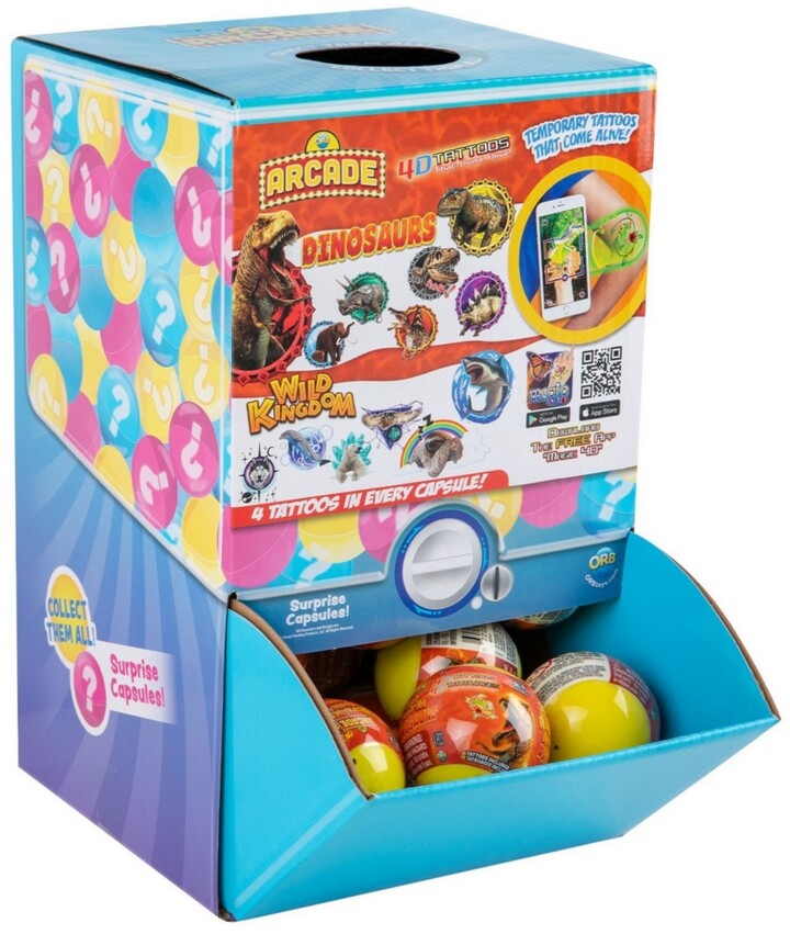 Style Me Up! Orb Arcade Wild Kingdom Dinosaurs 4D Tattoos Surprise ...