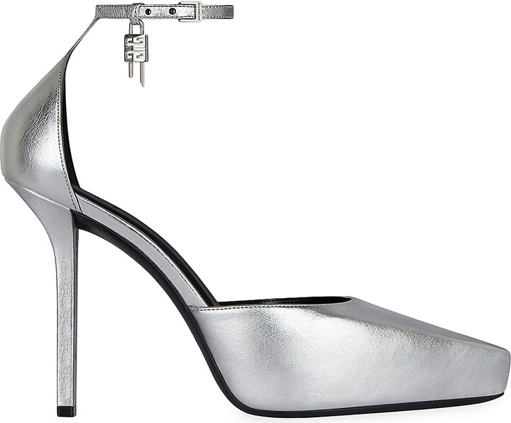 Givenchy G Lock Metallic Leather Platform Pumps - ShopStyle