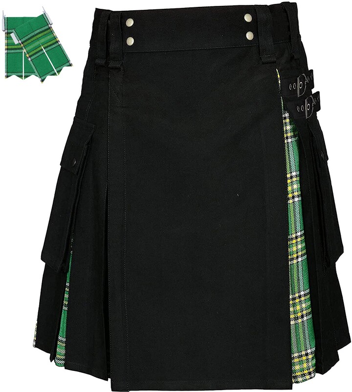 MajesticUK Utility Hybrid Kilts for Men Traditional Wedding Tartan kilt 100% Cotton Jeans - Free ...