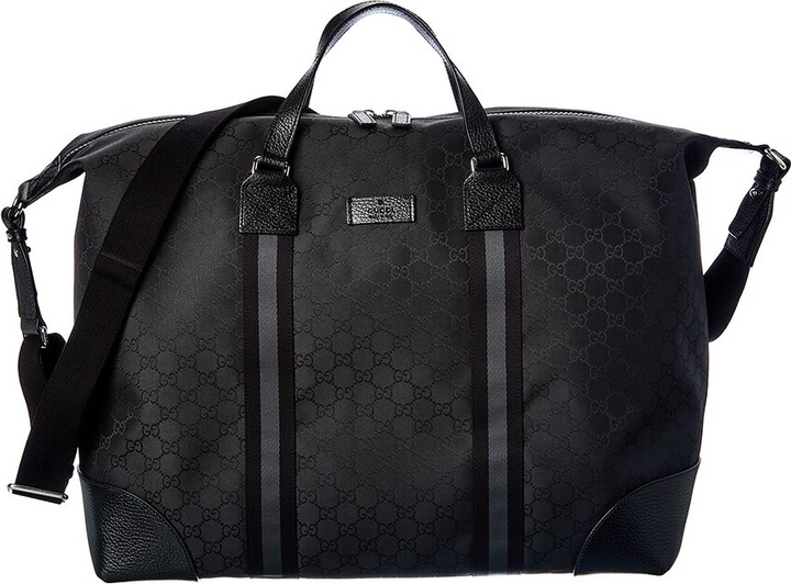 Gucci Gg Canvas & Leather Duffel Bag - ShopStyle