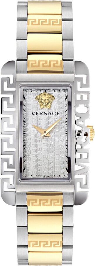 Versace Men's Swiss Flair Two-Tone Stainless Steel Bracelet Watch ...