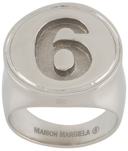 MM6 MAISON MARGIELA MM6 logo ring - ShopStyle