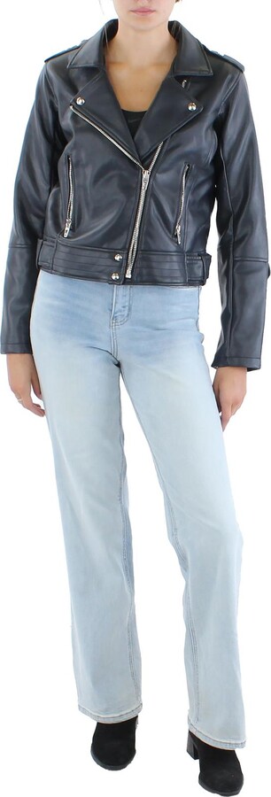 Blank NYC Womens Faux Leather Active Motorcycle Jacket - ShopStyle