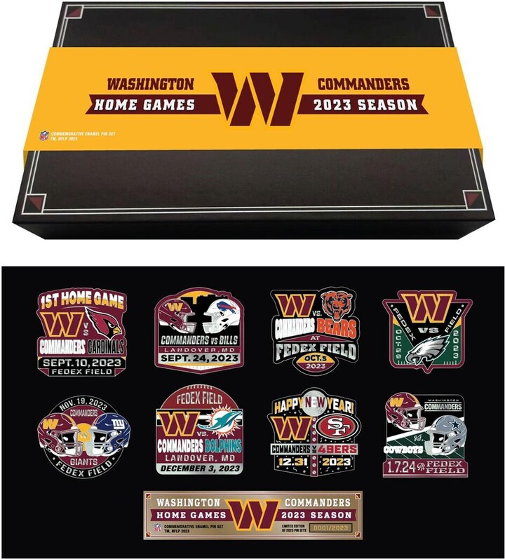 Mojo Licensing Washington Commanders 2023-24 Game Day Pin Collector Set ...