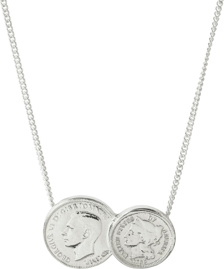 Katie Mullally - American / English Double Coin Necklace - ShopStyle