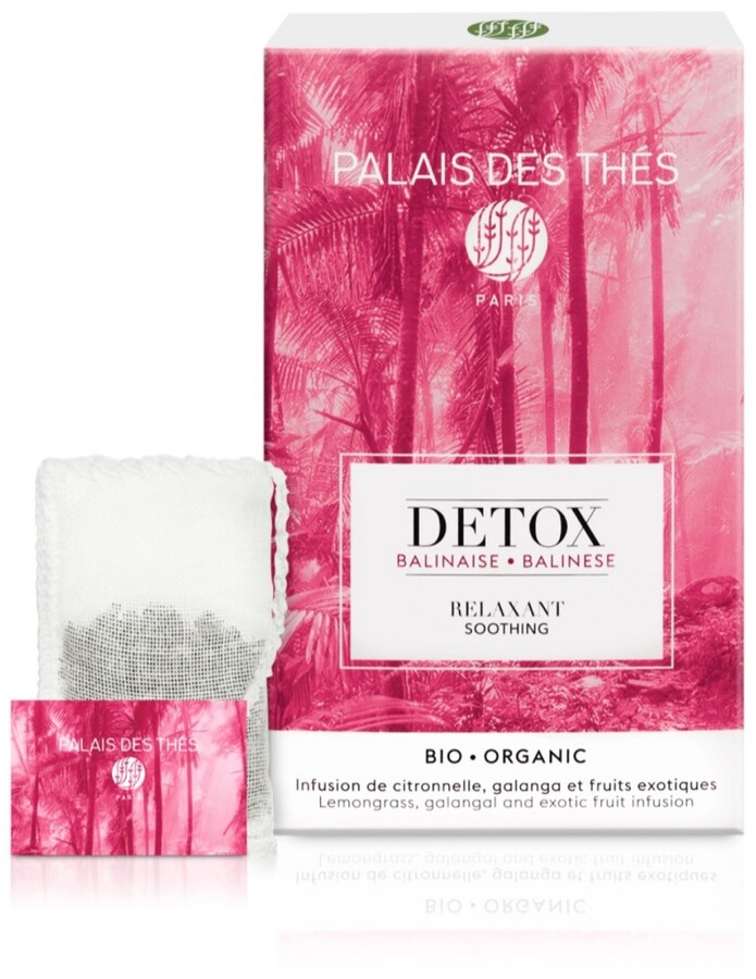 Palais des Thés Balinese Detox Soothing Box, Pack of 20 Tea Bags ...