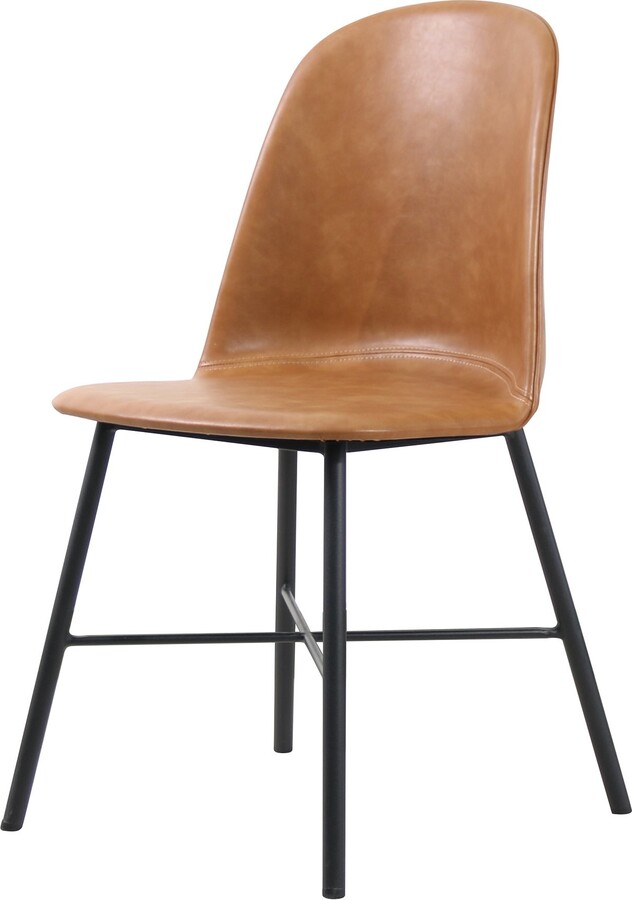 Elite Living (Set of 2) Smith Modern Faux Leather Dining Chair - ShopStyle