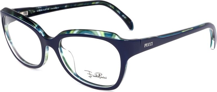 Emilio Pucci Blue Plastic Women's Frames - ShopStyle Eyeglasses