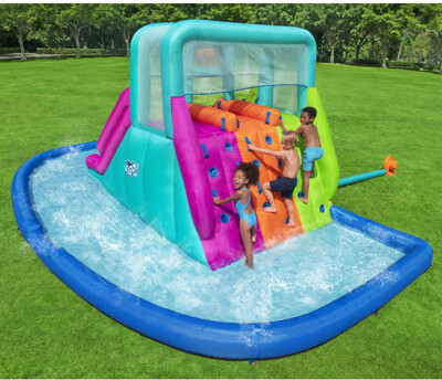 Bestway H2OGO Triple Splash Course Inflatable Mega Water Park with Air ...