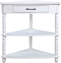 Latitude Run Triangle Corner Table, Wood Corner Side Table For Small ...