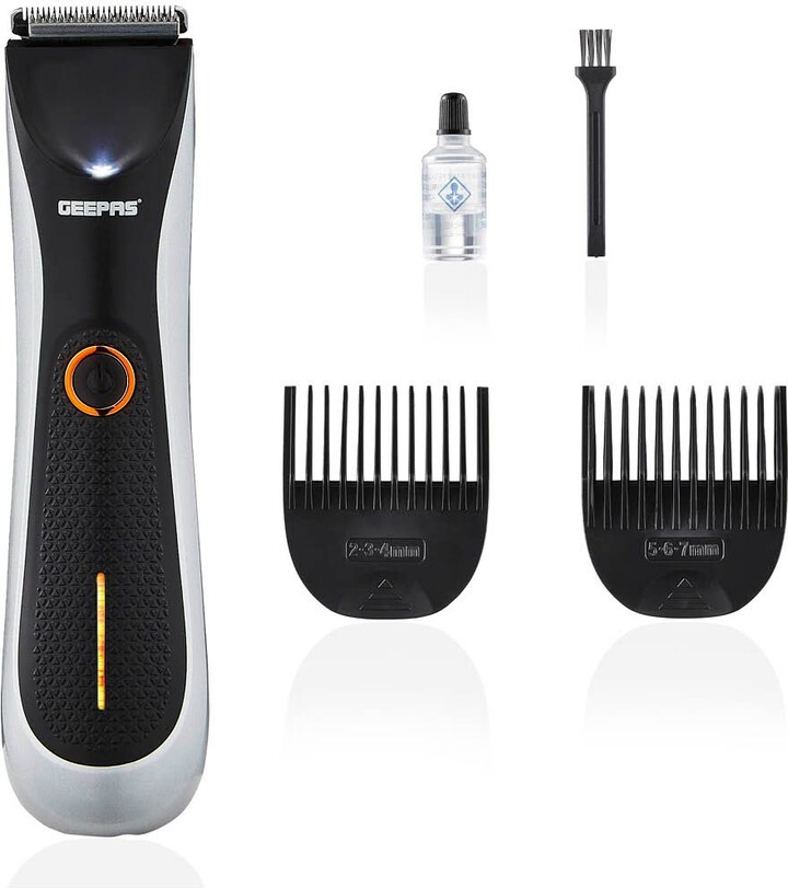 Geepas Cordless Hair Trimmer Beard Trimmer with Pro Shield Clipper ...