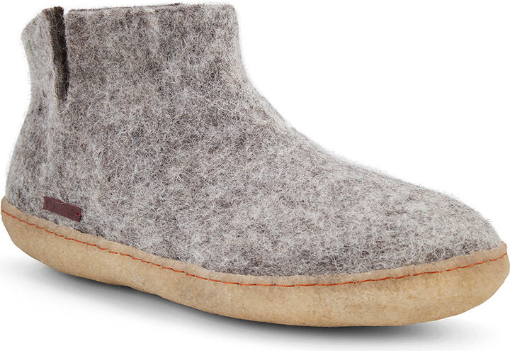 Betterfelt Women's Classic Boot - Grey With Natural Crepe Rubber Sole ...