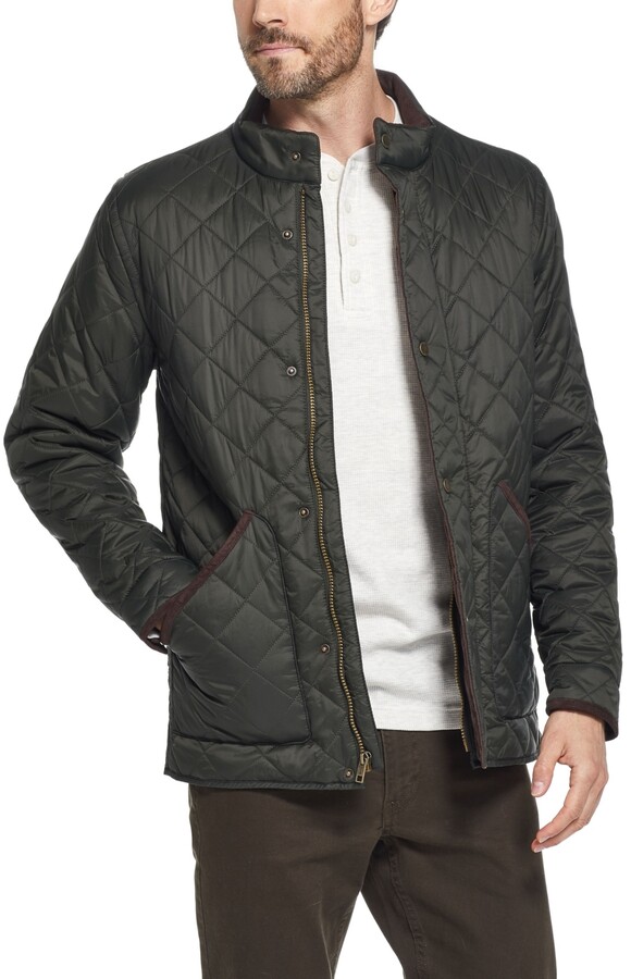 Weatherproof Vintage Men's Diamond Quilted Nylon Jacket - ShopStyle