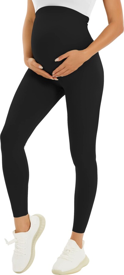 BONVIGOR Women's Maternity Leggings Over The Belly Pregnancy Workout ...