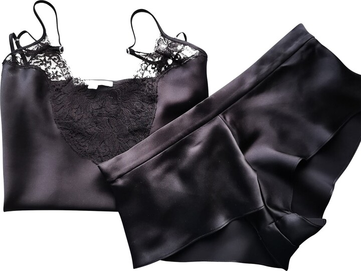 Natalie Begg Women's Silk Camisole Scalloped French Lace With Matching ...