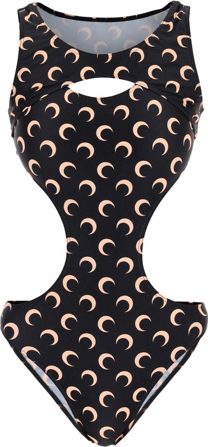 Marine Serre One-piece Swimsuit With Cut-outs - ShopStyle