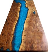 Etsy Blue Ocean Wave Design Look Art, Epoxy River Resign Table Top, 100 ...