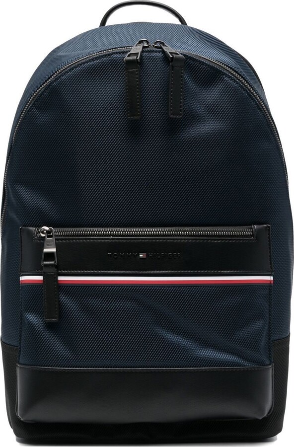Tommy Hilfiger Logo-Patch Zip-Up Backpack - ShopStyle