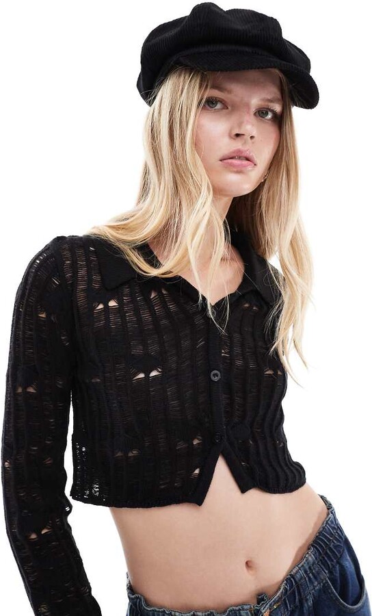 My Accessories cord baker boy hat in black - ShopStyle