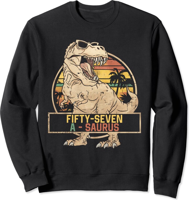 Fifty-seven a Saurus Birthday 57 Year Old Dino Fifty-seven a Saurus ...