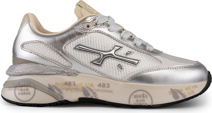 Premiata Moe Run D 6993 Sneakers In Leather And Fabric - ShopStyle