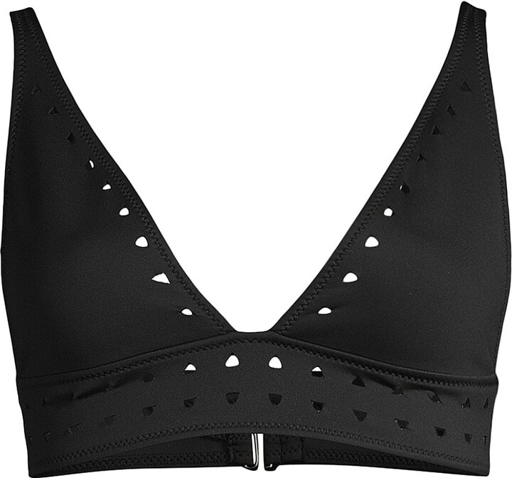 GiGi C Angelica Laser-Cut Bikini Top - ShopStyle Two Piece Swimsuits