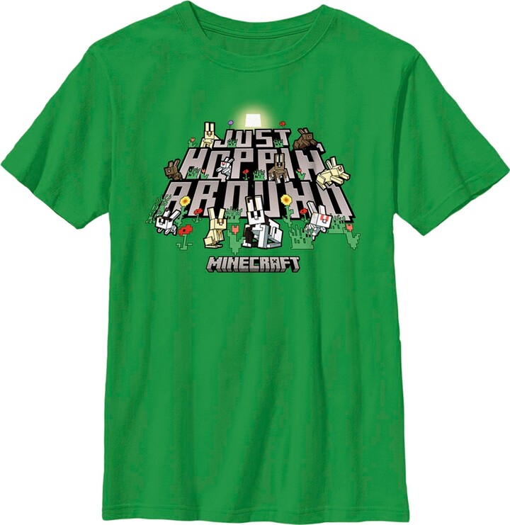Microsoft Boy's Minecraft Just Hoppin' Around Child T-Shirt - ShopStyle ...