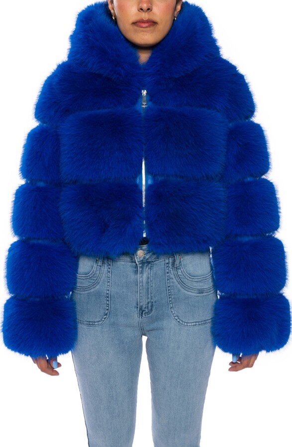 AZALEA WANG Faux Fur Puffer Jacket - ShopStyle