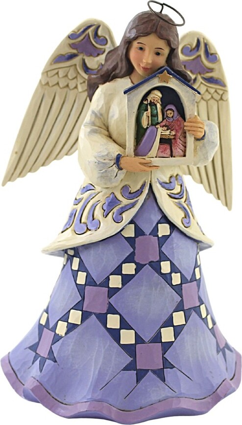 Jim Shore 8.5" Blessed Savior We Adore Thee Nativity Angel - Decorative ...