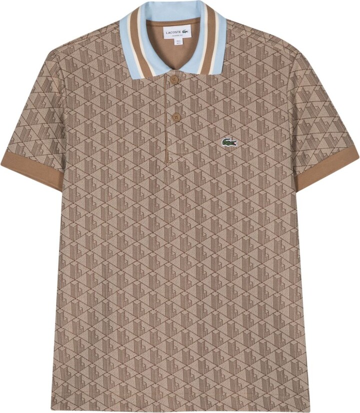 Lacoste Logo-Patch Polo Shirt - ShopStyle Tops