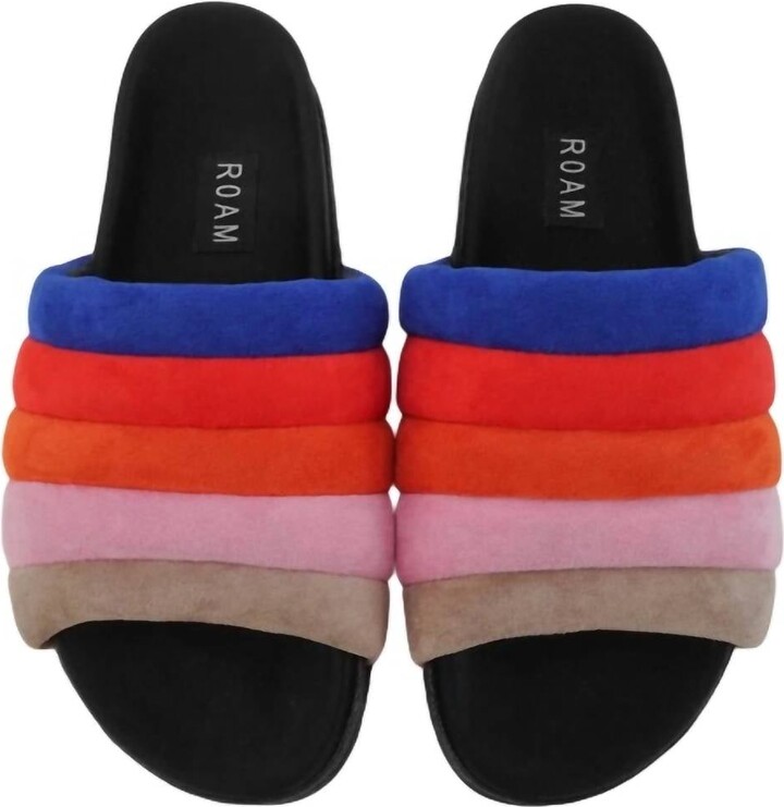 ROAM Pillar Suede Slide In Rainbow - ShopStyle