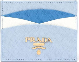 Prada Logo Plaque Cardholder - ShopStyle