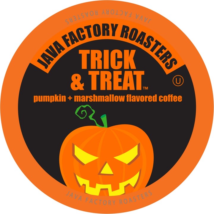 Java Factory Flavored Pumpkin Marshmallow Coffee Pods, Trick and Treat ...