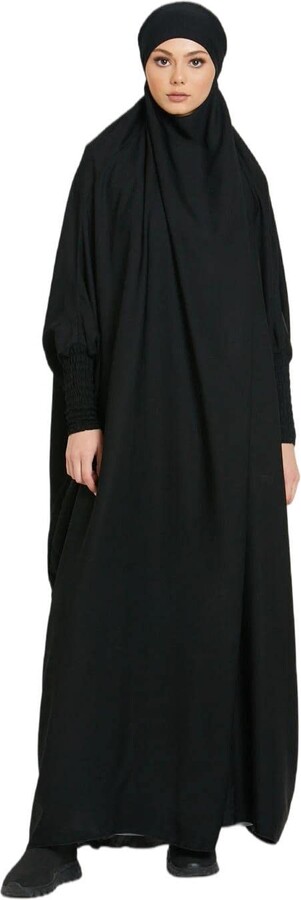 RLLJS Women Muslim Dress Ramadan One Piece Prayer Garment Hijab Abaya ...