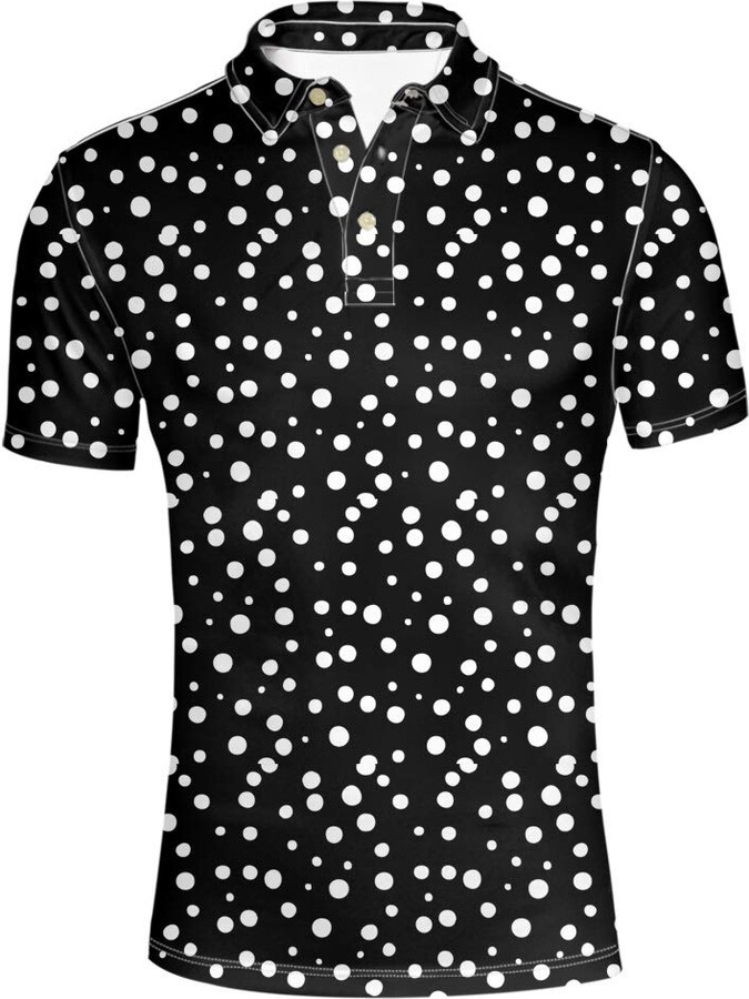 HUGS IDEA Fashion Polka Dog Short Sleeve Sport Short Sleeve Men's ...