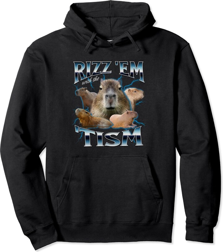 Rizz Em With The Tism Tee Rizz Em With The Tism Meme Autism Racoon ...