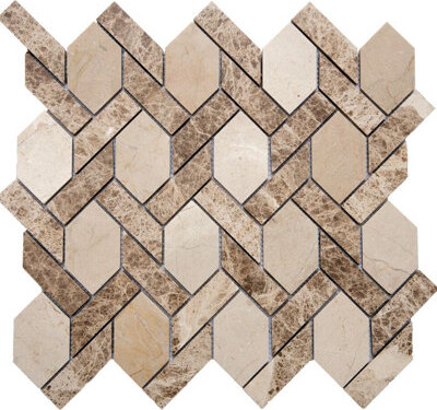 The Tile Life Santorini Hex 12" x 12" Marble Mosaic Wall & Floor Tile ...