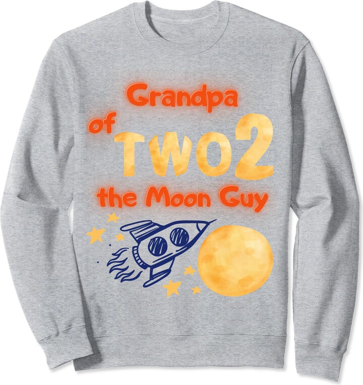 Family Look Cosmos Themed Party Decorations Gifts Grandpa TWO 2 Moon ...