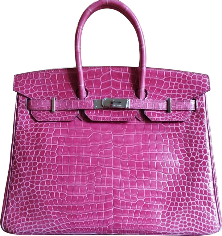 Hermes Birkin 35 exotic leathers tote - ShopStyle