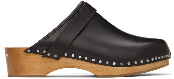 Isabel Marant Black Thalie Clogs - ShopStyle