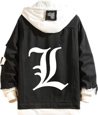 Famesale Unisex Death Note Hoodie Jacket Cosplay L·Lawliet Yagami Light ...