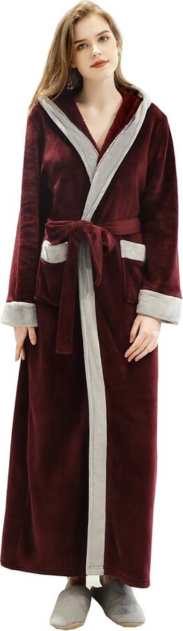 KINOW Women Long Dressing Gown Kimono Swim Robe Nightgown Loungewear ...